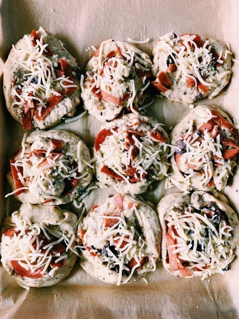 Pepperoni & Olive Rolls - The Fig Jar