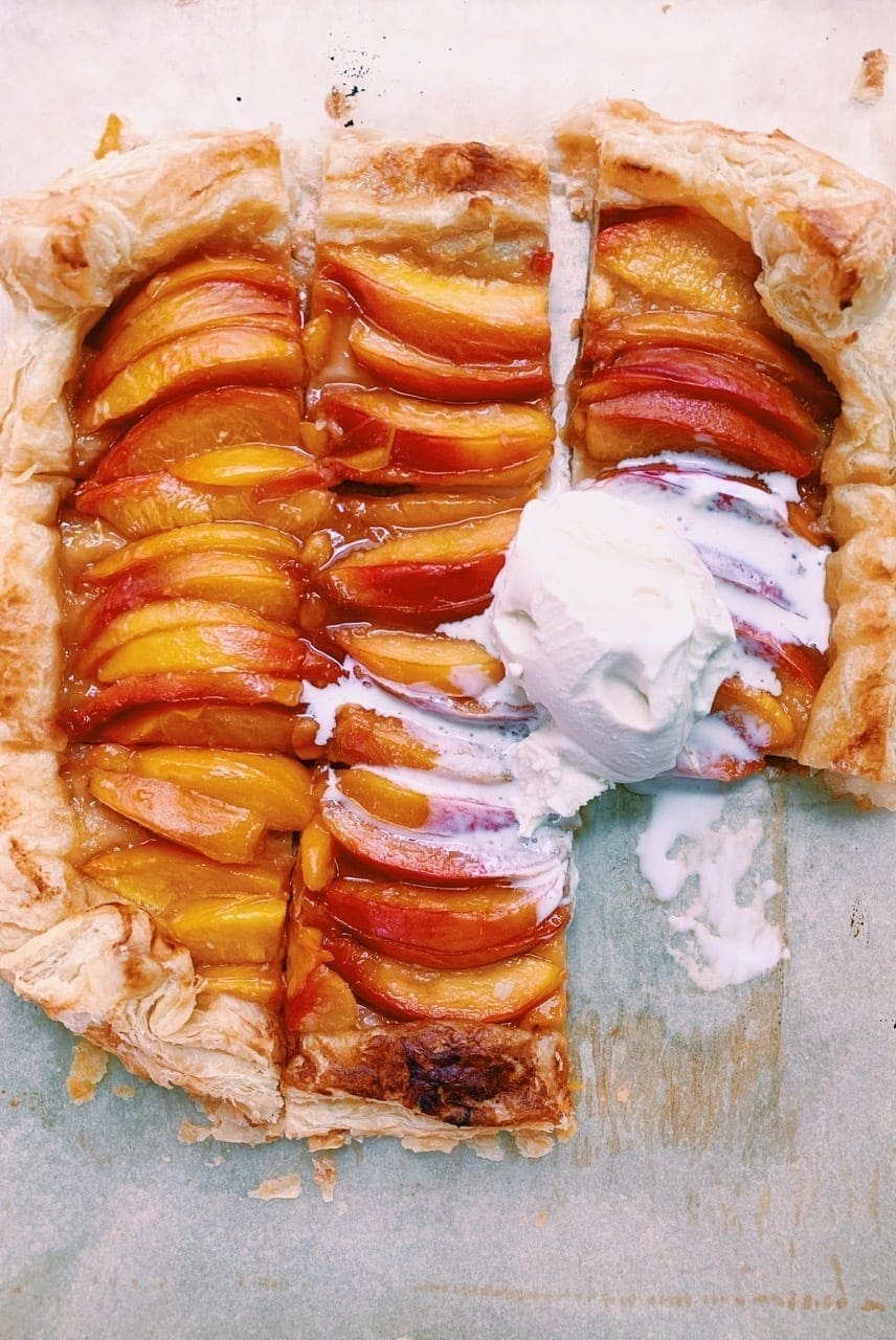 Simple Nectarine Tart (10 minute prep) - The Fig Jar