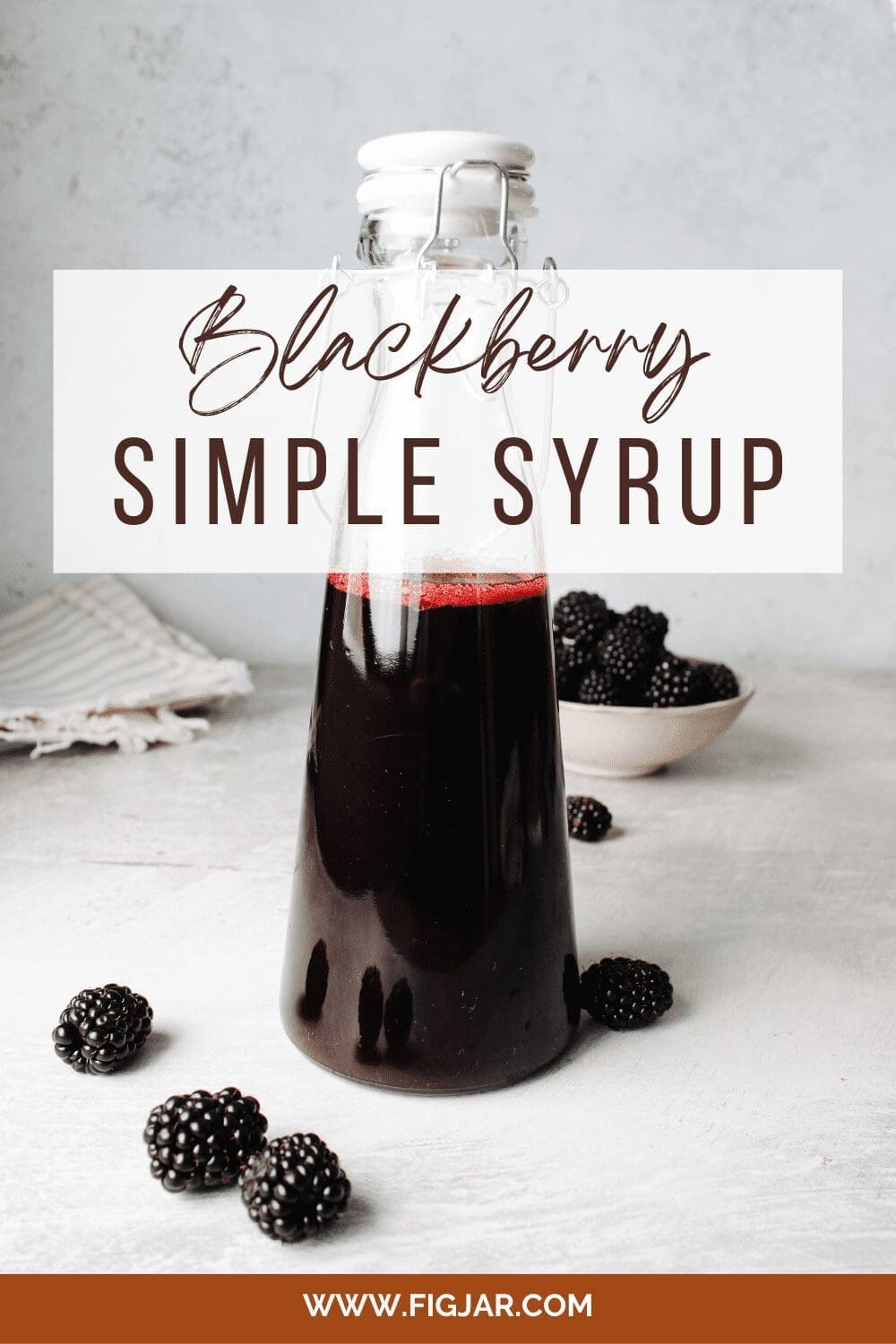 Homemade Blackberry Simple Syrup Recipe for Drinks - The Fig Jar