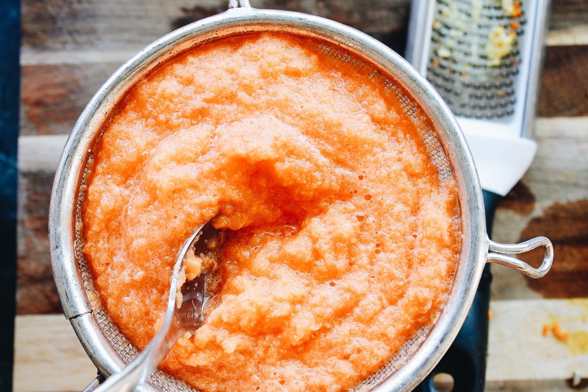 Carrot Ginger Turmeric Juice Recipe (Without Juicer) - The Fig Jar