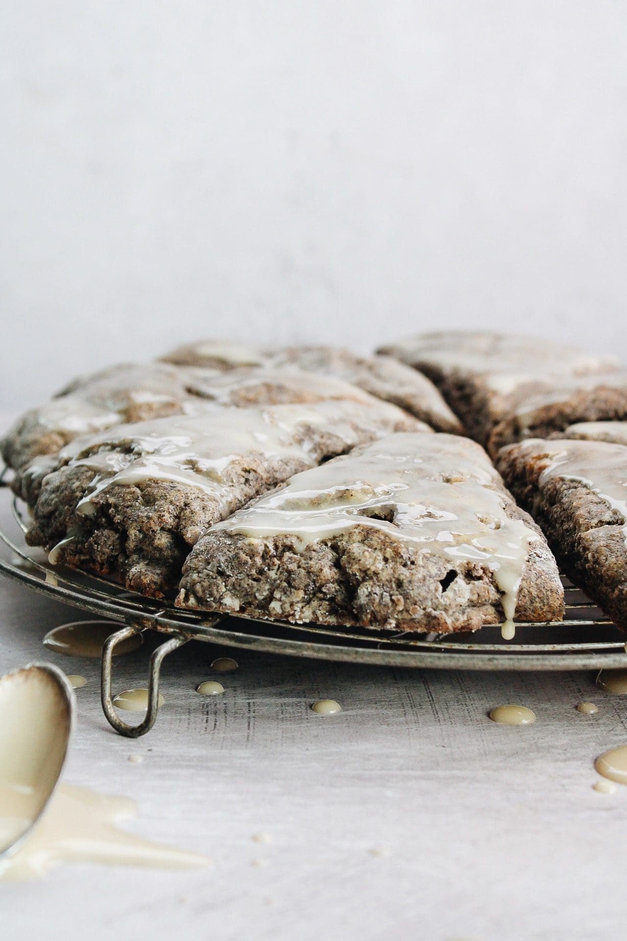 Buckwheat Scones with Maple Glaze - The Fig Jar