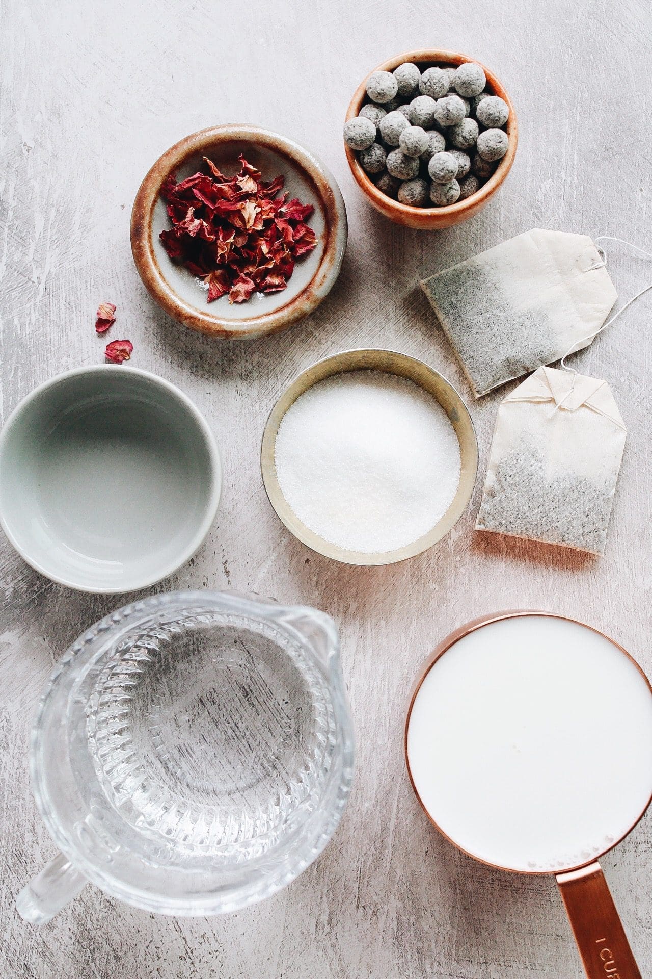 Homemade Rose Milk Tea with Boba (Bubble Tea) - The Fig Jar