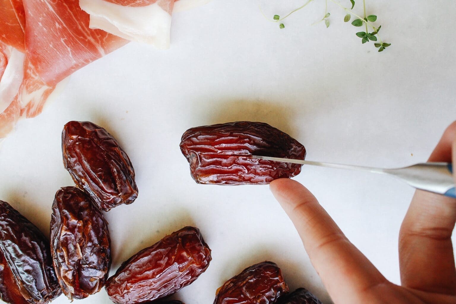 Prosciutto Wrapped Dates (Goat Cheese Stuffed Dates) - The Fig Jar