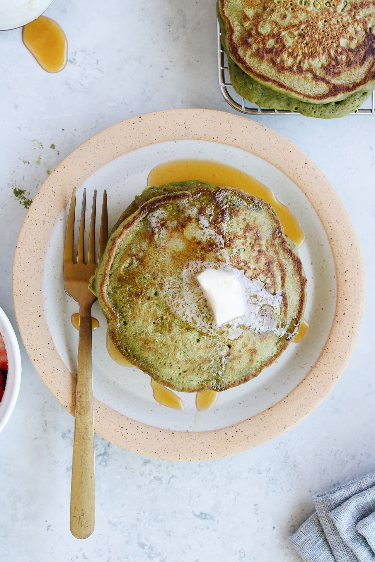 Matcha Pancakes - The Fig Jar