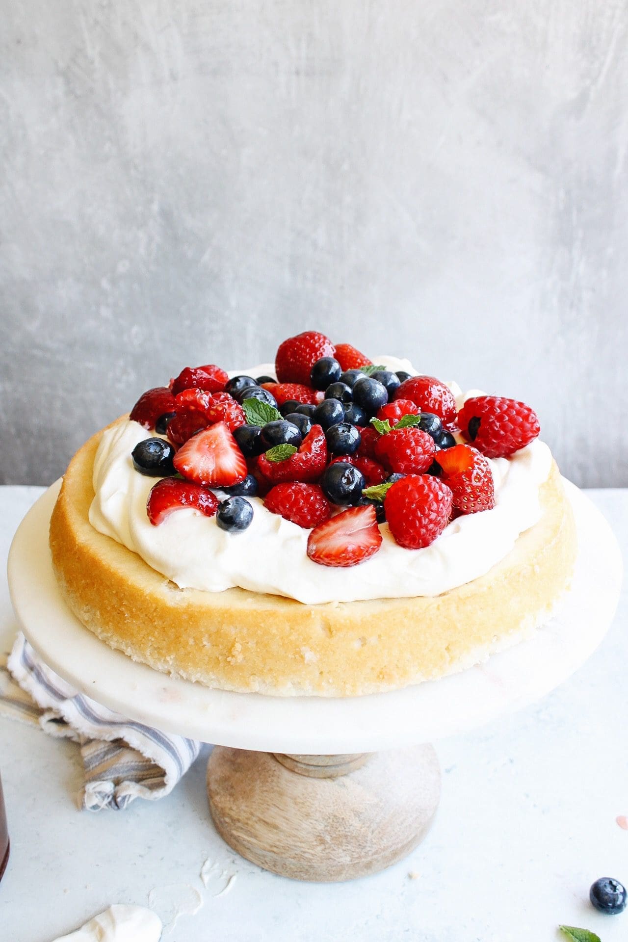 Fresh Berries and Cream Cake Recipe - The Fig Jar