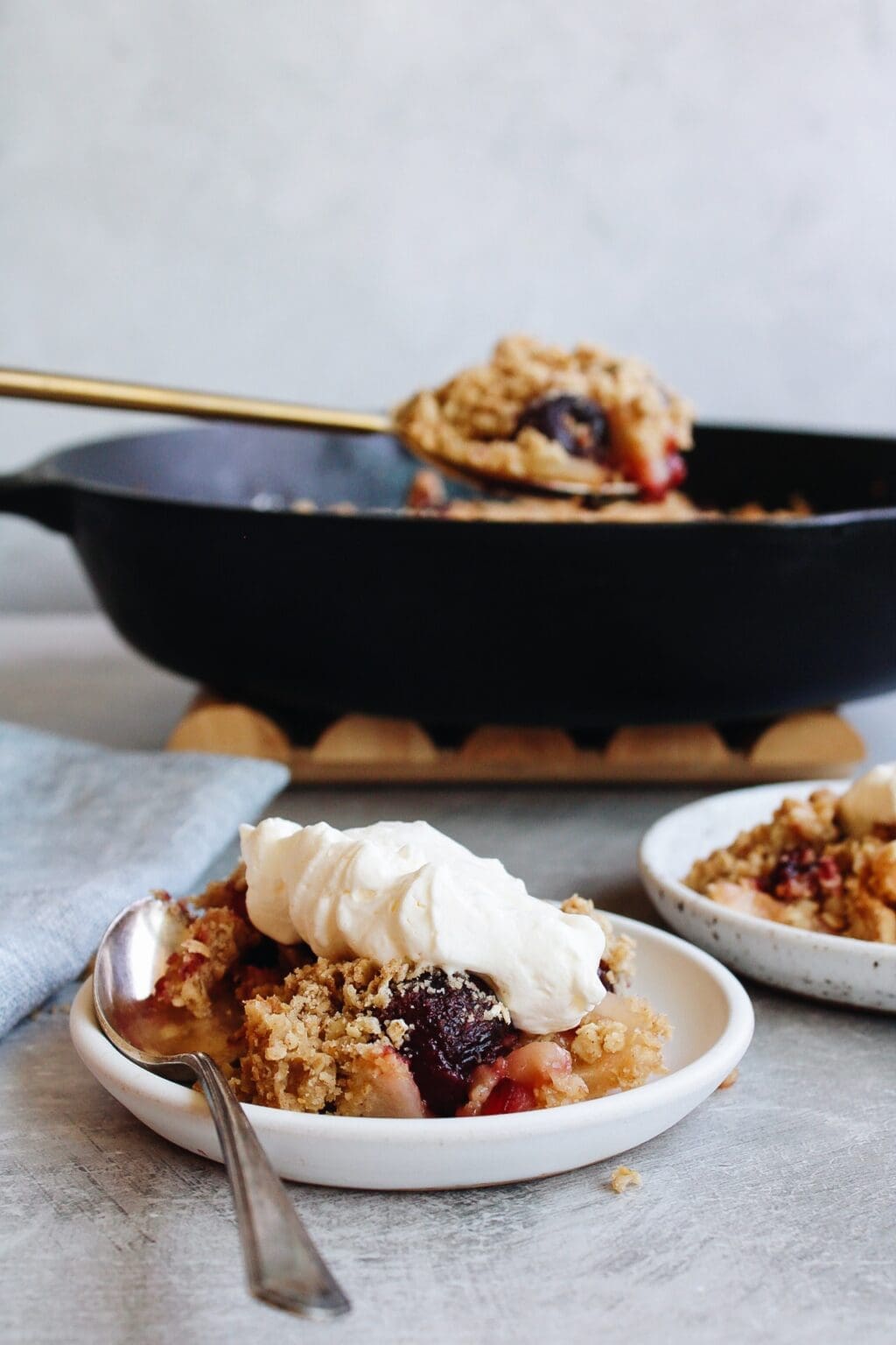 Easy Cherry Apple Crumble - The Fig Jar