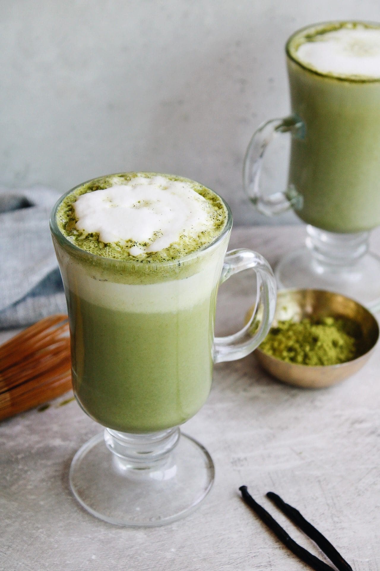 Best Vanilla Matcha Latte Recipe (Iced or Hot) - The Fig Jar