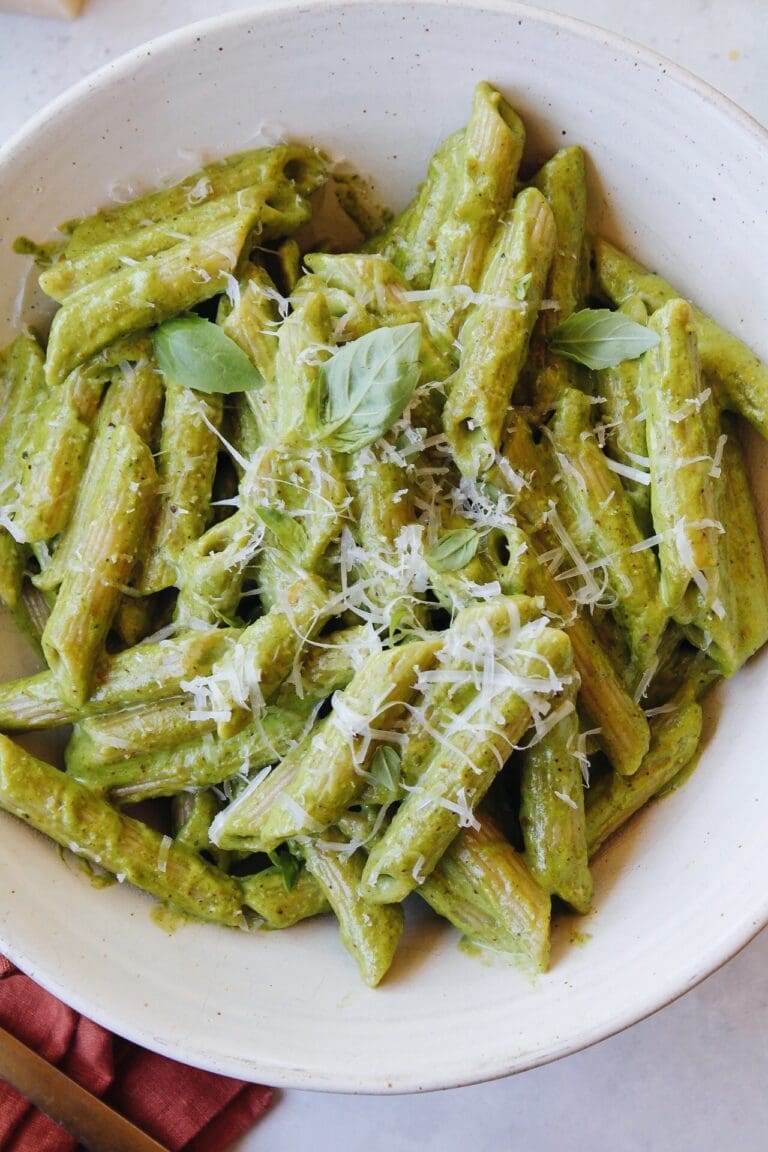 Basil Pesto Without Garlic (5 Minute Recipe!) - The Fig Jar