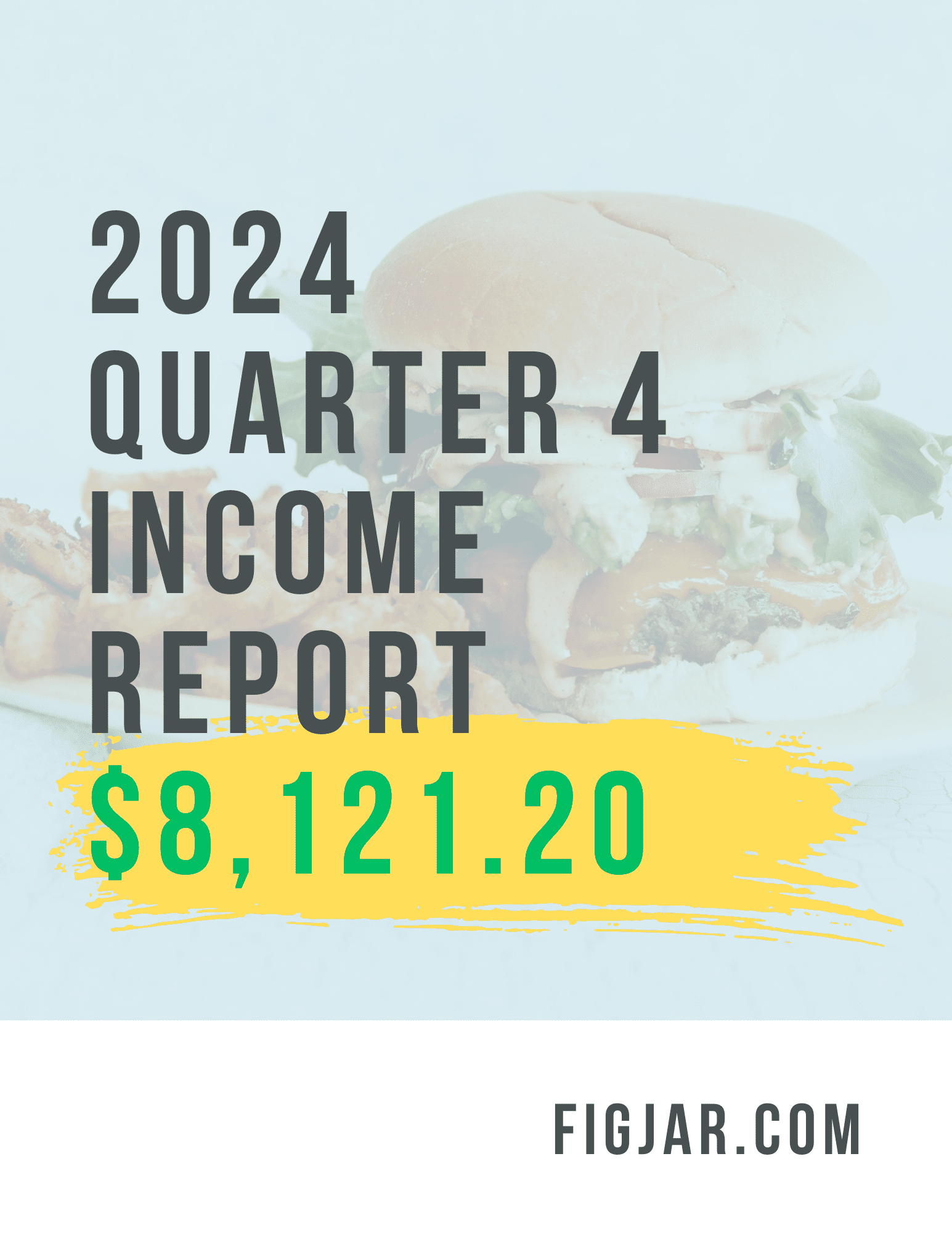 FOOD BLOG INCOME REPORT – QUARTER 4 2024 - The Fig Jar