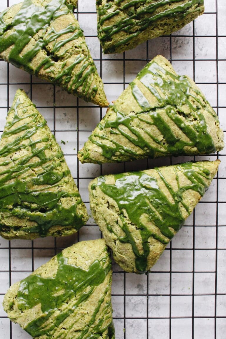 Glazed Matcha Scones - The Fig Jar