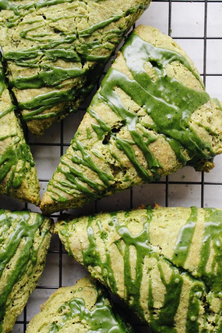 Glazed Matcha Scones - The Fig Jar
