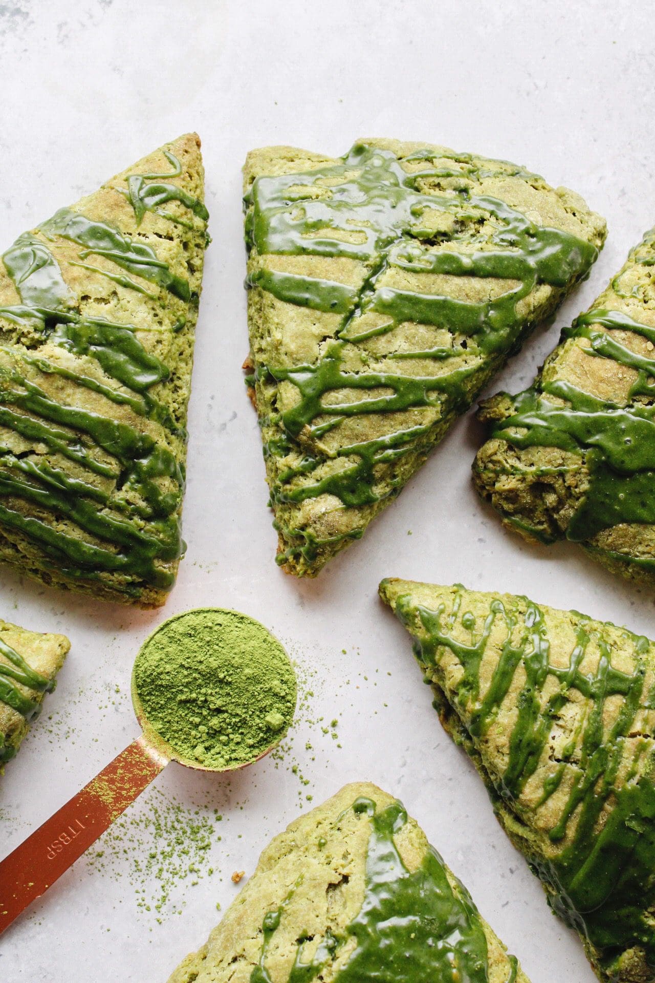 Glazed Matcha Scones - The Fig Jar