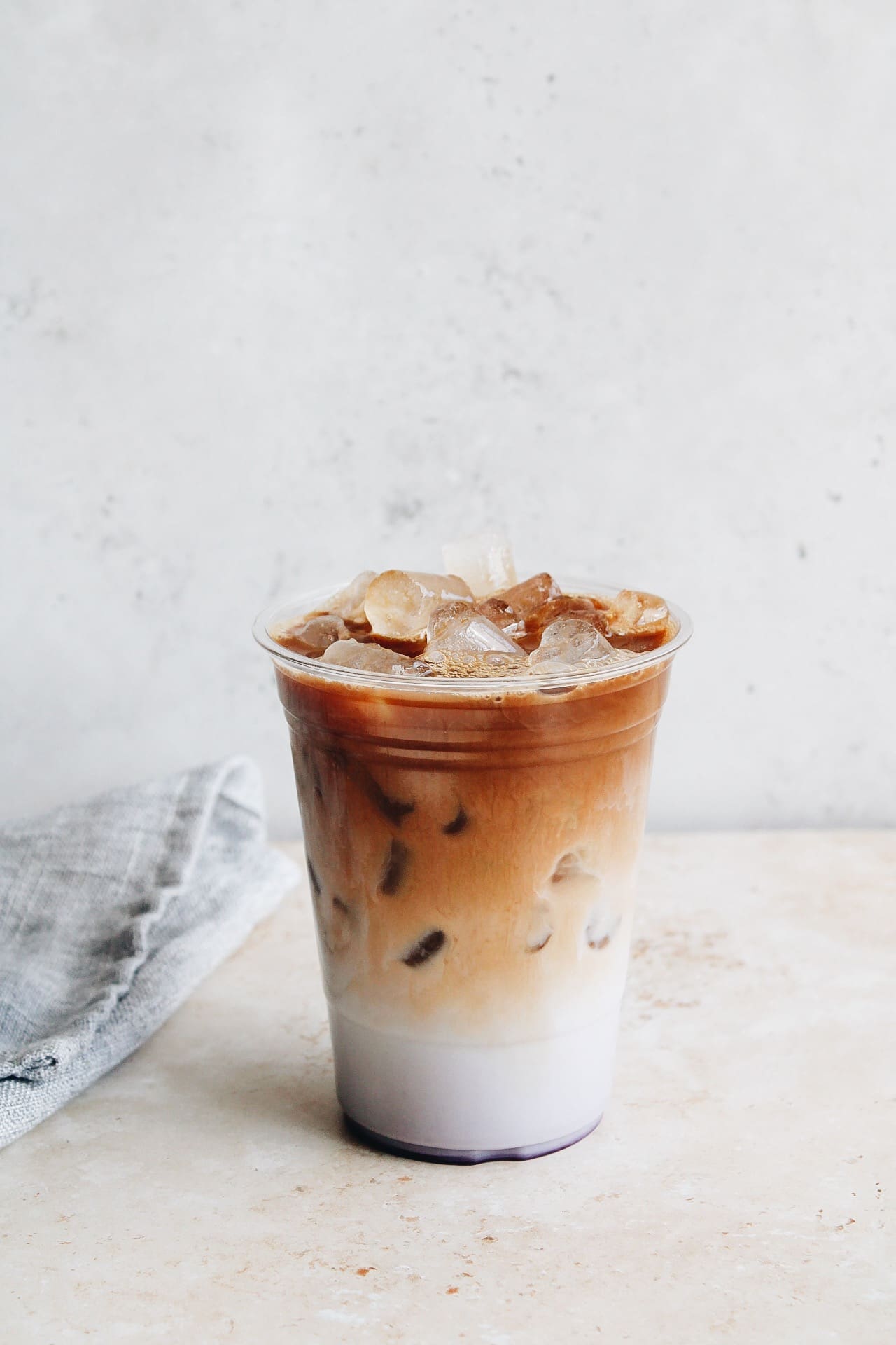 Blueberry Latte (with homemade blueberry syrup)